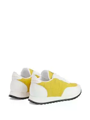 GIUSEPPE ZANOTTI Jimi Crocodile-effect Leather Sneakers - Yellow