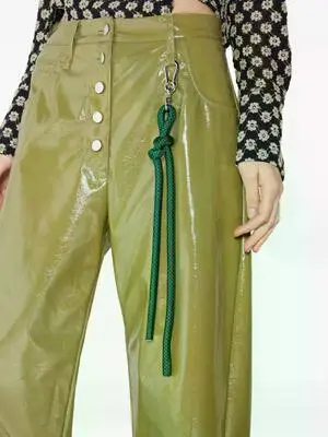 SONG FOR THE MUTE High-shine Cropped Trousers