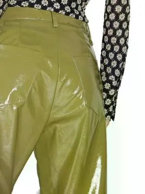 SONG FOR THE MUTE High-shine Cropped Trousers