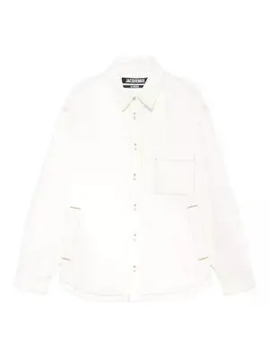 Jacquemus Contrast-stitch Shirt Jacket - Neutrals