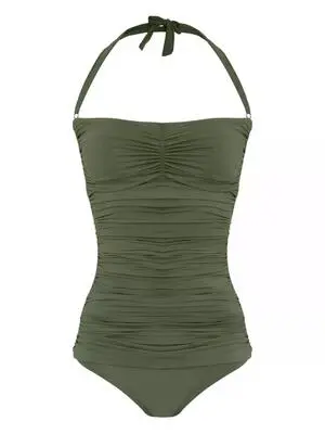 LYGIA & NANNY Wangari Ruched Swimsuit - Green