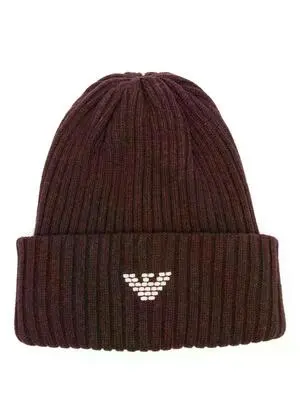 Emporio Armani Logo-embroidered Beanie