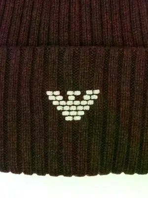 Emporio Armani Logo-embroidered Beanie