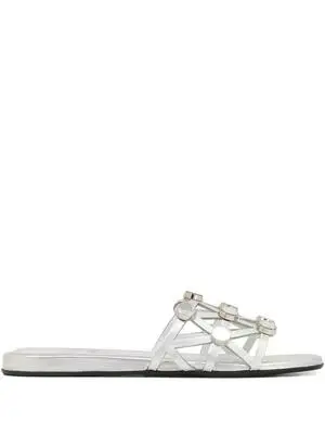 Attico Studded Sandals - Silver