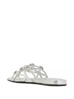 Attico Studded Sandals - Silver