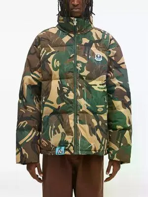 AAPE BY *A BATHING APE® Camouflage-pattern Padded Jacket
