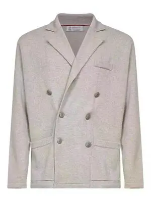 Brunello Cucinelli Six-button Knitted Blazer