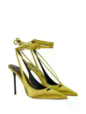 Elisabetta Franchi Satin Slingback Pumps