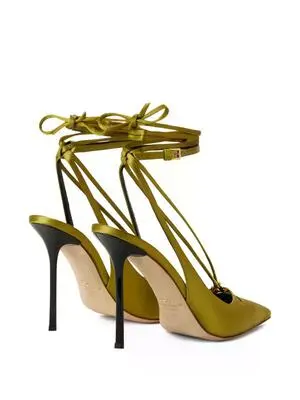 Elisabetta Franchi Satin Slingback Pumps