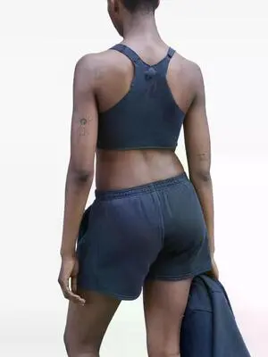 GREG ROSS Racerback Raw-cut Top - Black