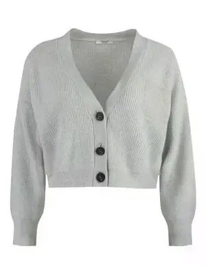 Peserico Ribbed-knit Button Cardigan