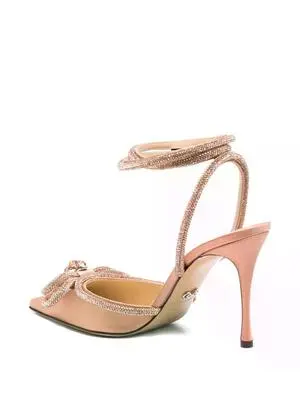 Mach & Mach 90mm Bow Embellished Heeled Pumps