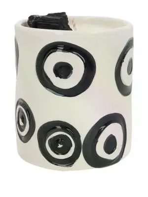 10 CORSO COMO X Love & Stones Circle-pattern Ceramic Candle - White