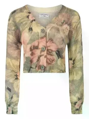 MC2 SAINT BARTH Lyza Floral-pattern Button Cardigan