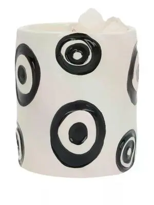10 CORSO COMO X Love & Stones Circle-pattern Ceramic Candle - White
