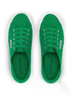 Superga Lace-up Canvas Sneakers - Green