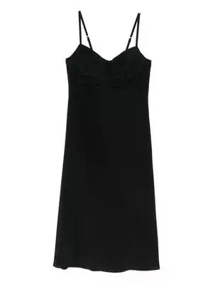 Simone Rocha Ruffled Midi Dress - Black
