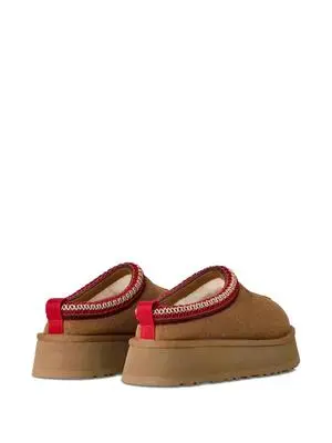 UGG Tazz Ii Platform Sole Embroidered Slippers - Brown