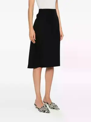 MUGLER Paneled Midi Skirt