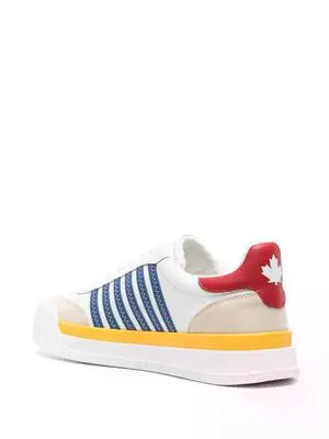 Dsquared2 Jersey Leather Sneakers