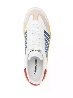 Dsquared2 Jersey Leather Sneakers