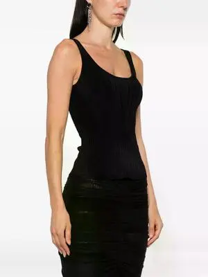 MUGLER Scoop-neck Tank Top