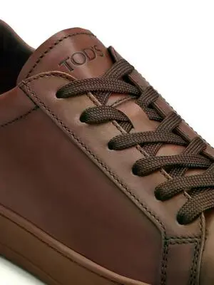 TOD'S Leather Sneakers - Brown
