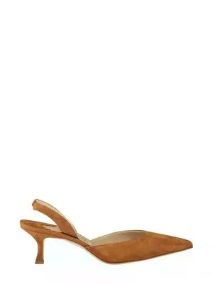 Manolo Blahnik 50mm Carolyne Pumps - Brown