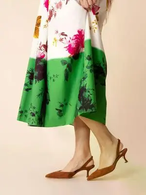 Manolo Blahnik 50mm Carolyne Pumps - Brown