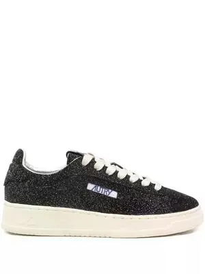 AUTRY Dallas Low Glittered Sneakers - Black
