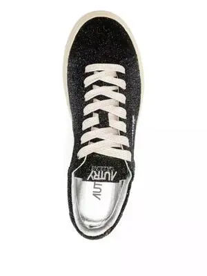 AUTRY Dallas Low Glittered Sneakers - Black