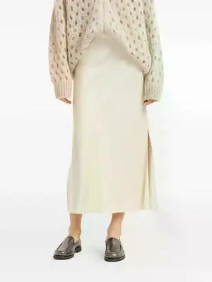 Brunello Cucinelli Midi Skirt With Side Slits