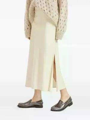 Brunello Cucinelli Midi Skirt With Side Slits