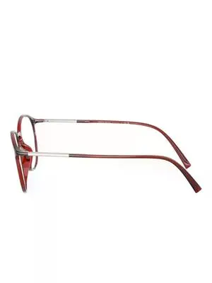 Giorgio Armani Round-frame Glasses - Red
