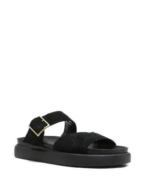 Clarks Aristella Buckled Platform Sandals
