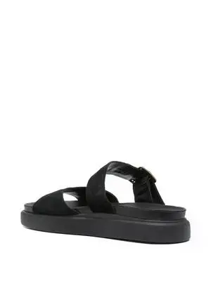 Clarks Aristella Buckled Platform Sandals