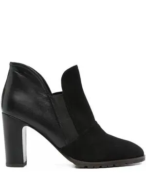 Chie Mihara Leather And Suede Ankle Boots