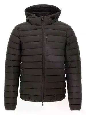 SAVE THE DUCK Hooded Quilted Jacket - Black