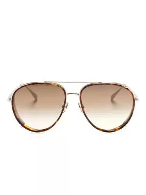 Linda Farrow Dimitri Pilot-frame Sunglasses