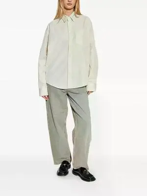 AMI Paris Heart-embroidered Long-sleeve Shirt