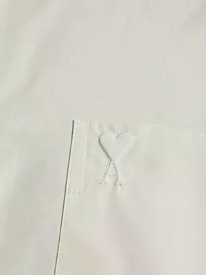 AMI Paris Heart-embroidered Long-sleeve Shirt