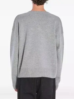 AMI Paris V-neck Ribbed Sweater