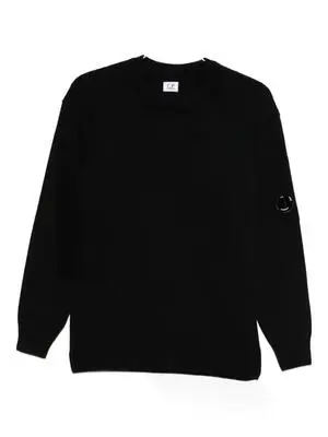 C.P. COMPANY Goggle-logo Crewneck Sweater