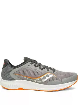 Saucony Freedom 4 Alloy/vizi Orange Sneakers - Grey
