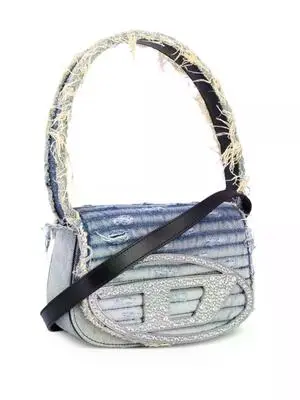 DIESEL® 1dr Crystal-embellished Denim Shoulder Bag