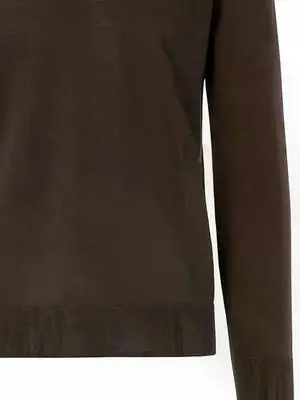 PAOLO PECORA Round-neck Wool Sweater - Brown
