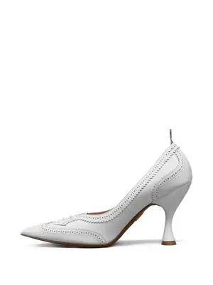 Thom Browne Soft Patent Wingtip Pumps 90mm - White