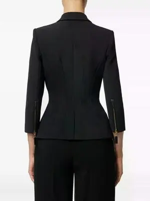 Elisabetta Franchi Double-breasted Jacket With Gold Button Detail