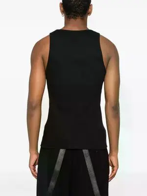 MUGLER Ribbed Scoop-neck Tank Top