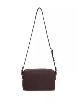 Prada Leather Logo-plaque Shoulder Bag - Red